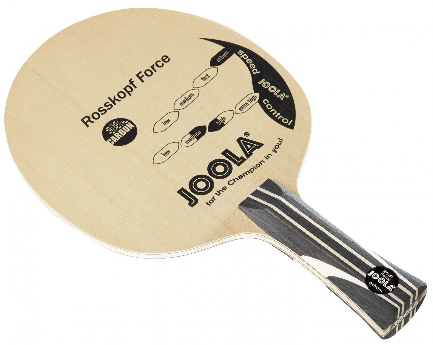 Cốt vợt JOOLA Rosskopf Force – OFF+ Carbon tấn công mạnh mẽ
